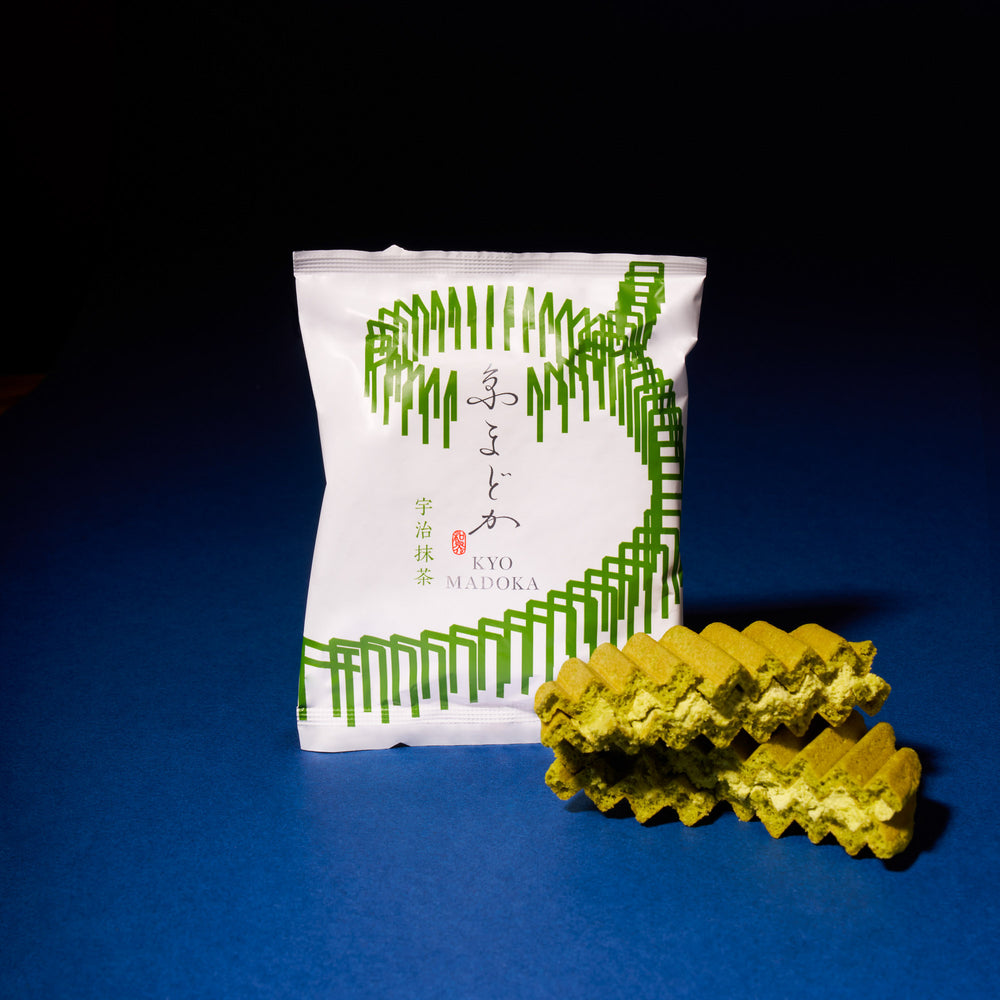 Kyomadoka Matcha Cream Sand Waffle Cookies (1 Piece)